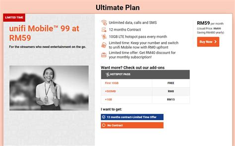 Unifi Mobile Offers Unlimited Data Calls And SMS For RM Month
