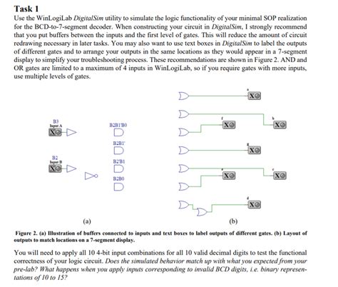 Solved Task 1 Use The Winlogilab Digitalsim Utility To