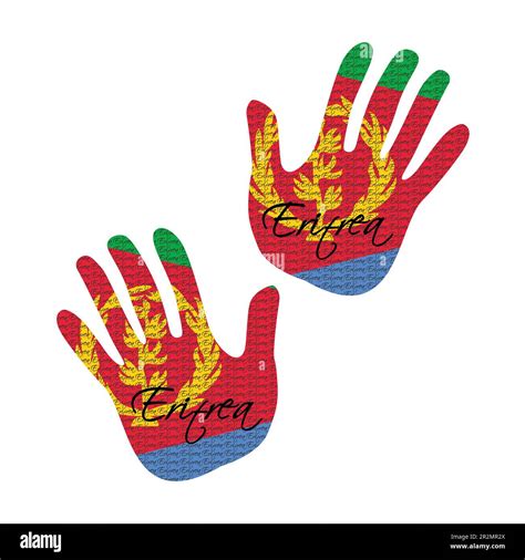 Eritrea Flag Hand Vector Stock Vector Image Art Alamy