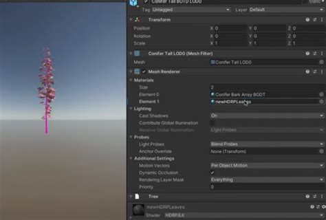 Makeyourgame Unity Hrdp Réparer Les Textures Roses Des Arbres Speedtree