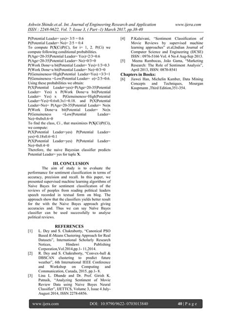 A Review On Subjectivity Analysis Through Text Classification Using