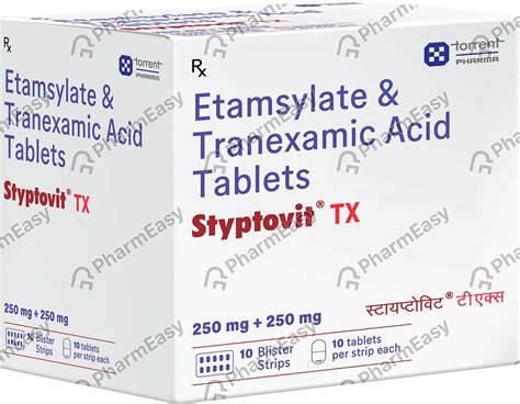 Buy Styptovit Tx Strip Of 10 Tablets Online At Flat 15 Off Pharmeasy