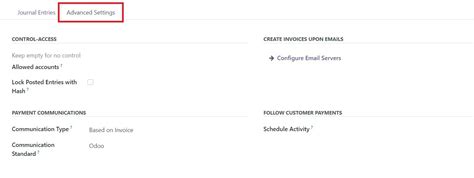 Journals In Odoo 16 Invoicing App Odoo V16 Community Edition Book