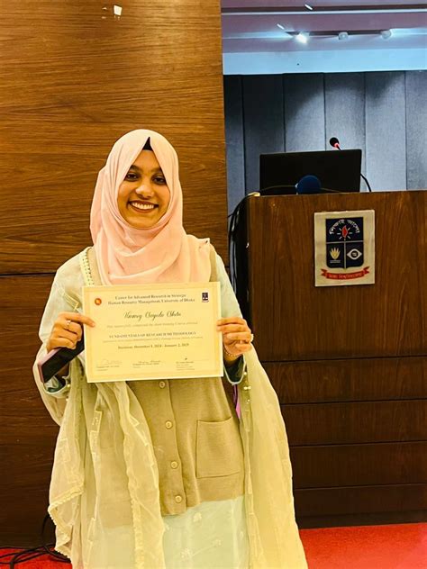 i am thrilled to have successfully completed the fundamentals of research… ummey sayeda shetu