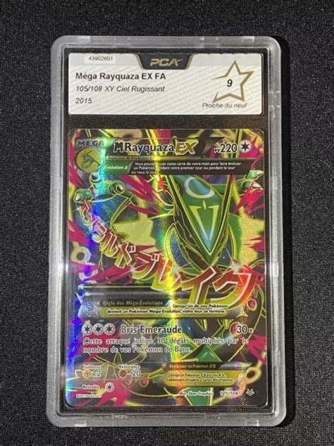 Carte Pok Mon Mega M Rayquaza Ex Full Art Pca Xy Ciel Rugissant Booster Eur