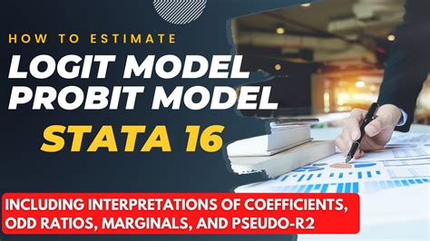 Logit Probit Estimation In STATA Coefficients Odd Ratios Marginal And Pseudo R