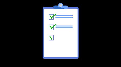Checklist Clipboard Document Tick Checkmarks 4k Animation 20261267 Stock Video At Vecteezy