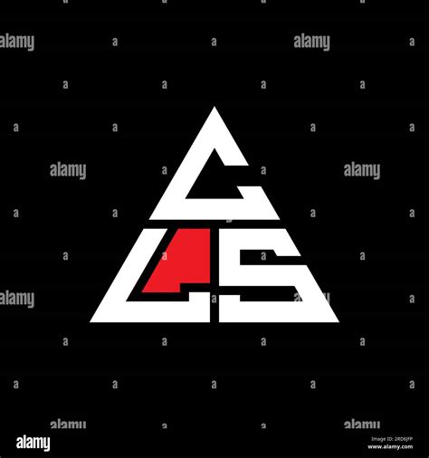 Cls Triangle Letter Logo Design With Triangle Shape Cls Triangle Logo
