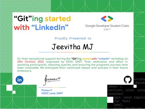 Jeevitha Mj On Linkedin Gdsc Volunteer Linkedin Github