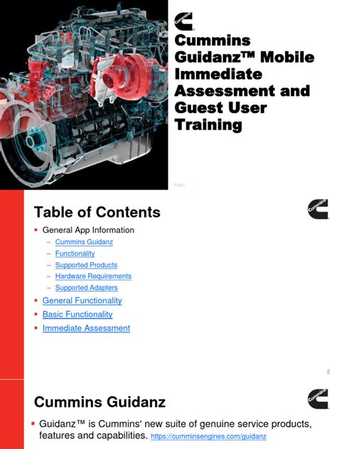 Cummins Guidanz Mobile User And Ia Training Pdf Ios Android Operating System