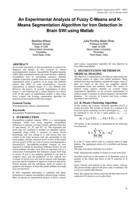 Pdf An Experimental Analysis Of Fuzzy C Means And K Means