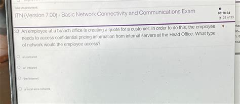 Solved Take AssessmentITN Version Basic Network Chegg