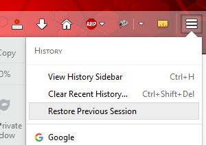 How To Restore Previous Session Tabs In Firefox Bleeping World