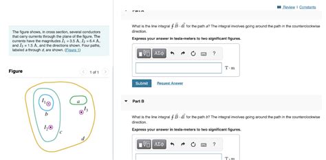 Solved What Is The Line Integral ∮b⋅dl For The Path A The