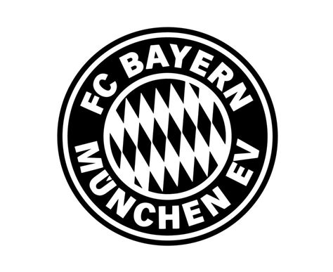 S Mbolo Del Logotipo Del Bayern Munich Dise O En Blanco Y Negro Vector De F Tbol De Alemania