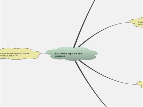 Estructura Legal De Una Empresa Mind Map