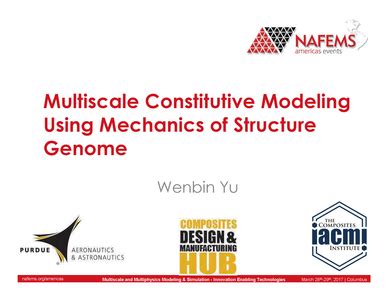 NAFEMS Multiscale Constitutive Modeling Using Mechanics Of Structure Genome