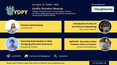 Hyderabad Python Users Group On Linkedin Hydpy Meetup Hyderabad Python Ai