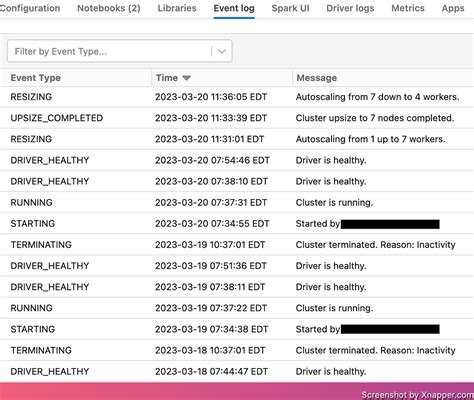 Databricks How To Read Cluster Event Log Programmatically By Ganesh