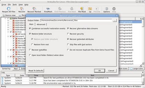 data recovery from an xfs disk
