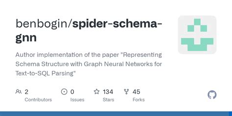 Github Benboginspider Schema Gnn Author Implementation Of The Paper Representing Schema