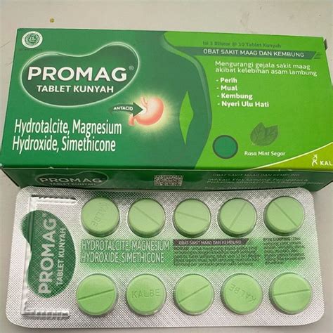 Jual Promag Kotak Blister Promag Tablet Strip Obat Sakit Maag