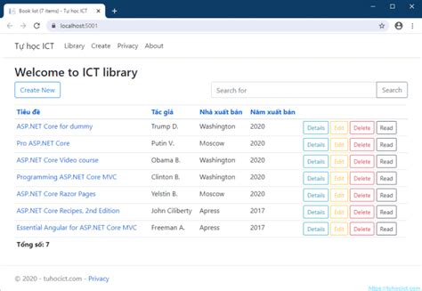 Thực Hành 1 Xây Dựng ứng Dụng Trong Aspnet Core Mvc Video Tự