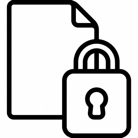 Locked Document File Filetype Lock Icon Download On Iconfinder