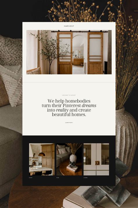 Interior Designer Portfolio Squarespace Website Template Simple