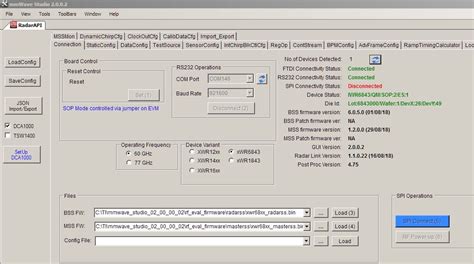 IWR DAC EVM Problem Connecting SPI Sensors Forum Sensors TI E E Support Forums