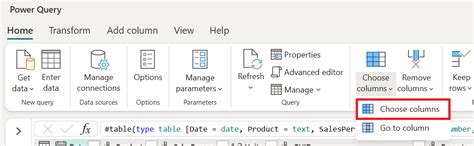 Choose Or Remove Columns Power Query Microsoft Learn