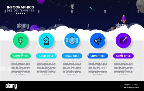 Infographic Template With Icons And 5 Options Or Steps Success Concept Can Be Used For