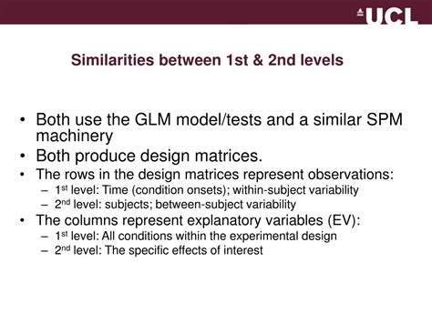 PPT 2nd Level Analysis Design Matrix Contrasts And Inference PowerPoint Presentation ID