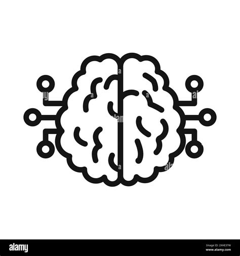 Artificial Intelligence Icon Vector Symbol Or Sign Set Collection In