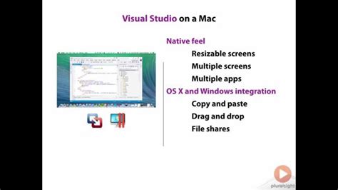 Visual Studio Development On A Mac Pluralsight Youtube