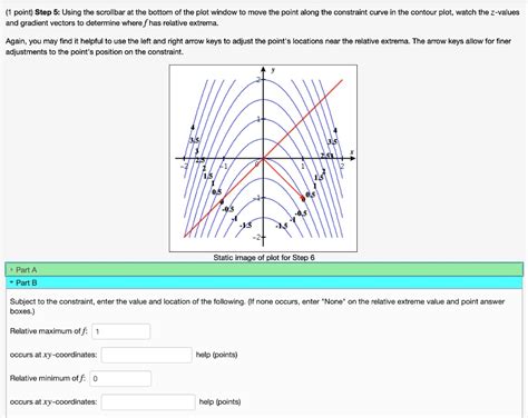 Solved Step 1 Using The Scrollbar At The Bottom Of The Plot Window Move The Point Along The