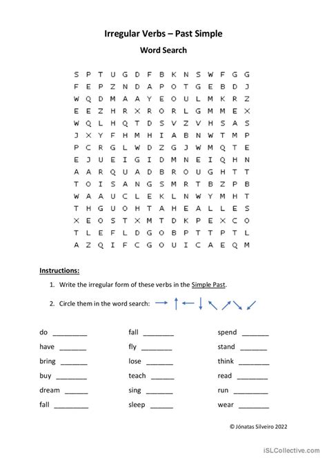 Irregular Verbs Past Simple Speaking Exercises Part 3