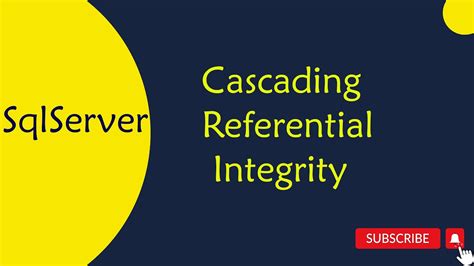 10 cascading referential integrity constraint in telugu youtube