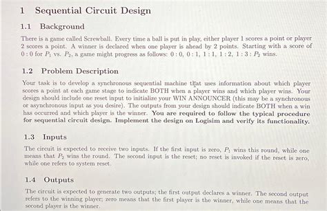 solved 1 ﻿sequential circuit design1 1 ﻿backgroundthere is a