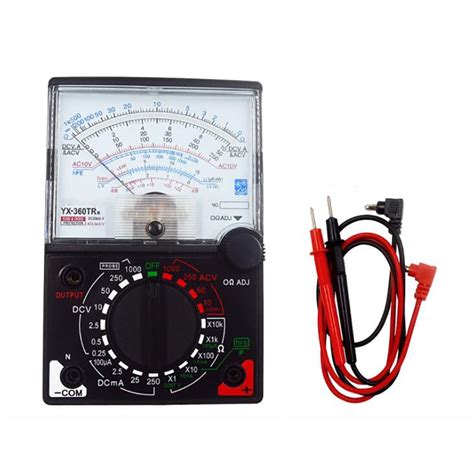 테스트 펜이 있는 휴대용 아날로그 멀티미터 Acdc 전압 Dc 전류 저항 오디오 레벨 트랜지스터 측정용멀티미터 Aliexpress