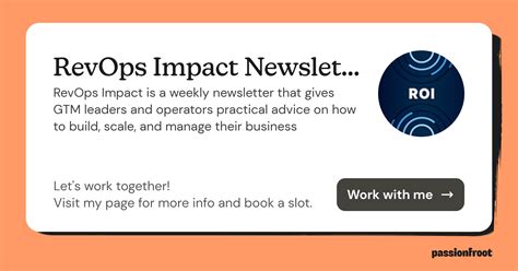 Revops Impact Newsletter Passionfroot