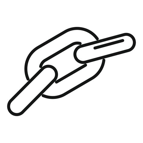 Interface Chain Icon Outline Vector Web Link 15150269 Vector Art At
