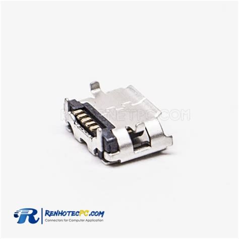 Usb B Female Connector Micro Pin Smt Type B Straight For Pcb Mount Renhotecpc Com