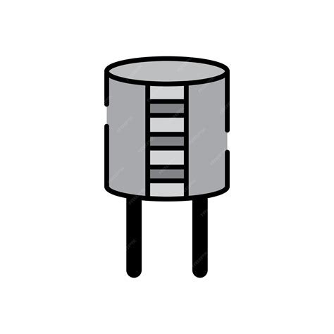premium vector capacitor icon vector template illustration logo design