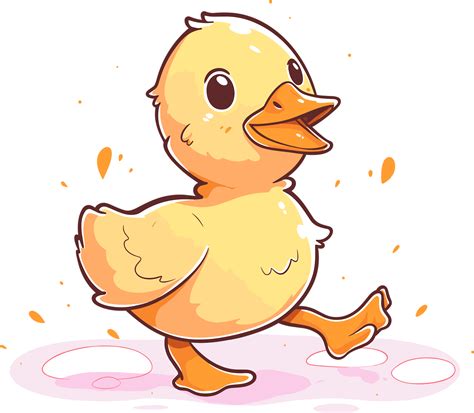 卡通小鸭子插画