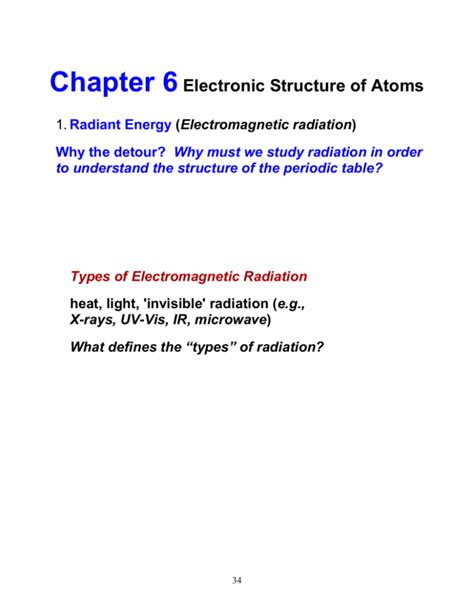 Chapter 6 Electronic Structure Of Atoms