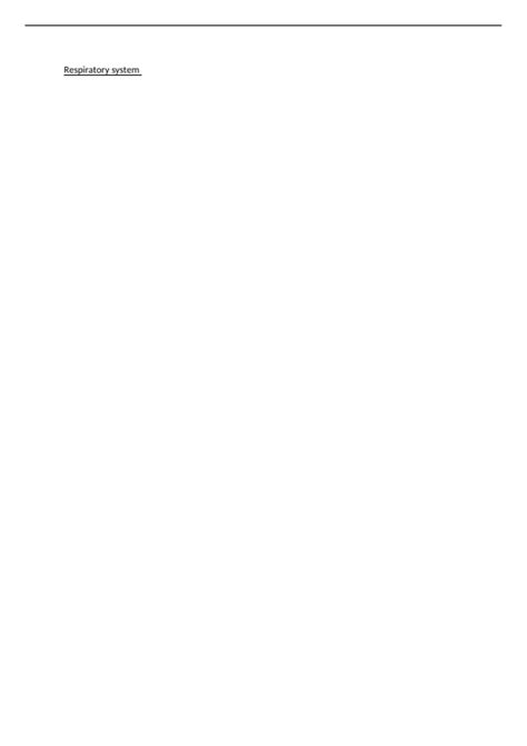 Summary Respiratory System Notes Unit 3 Anatomy And Physiology For