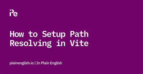 how to setup path resolving in vite