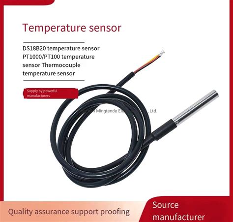 Digital Transmission Temperature Sensor Imported Domestic Ds18b20 Stainless Steel Waterproof
