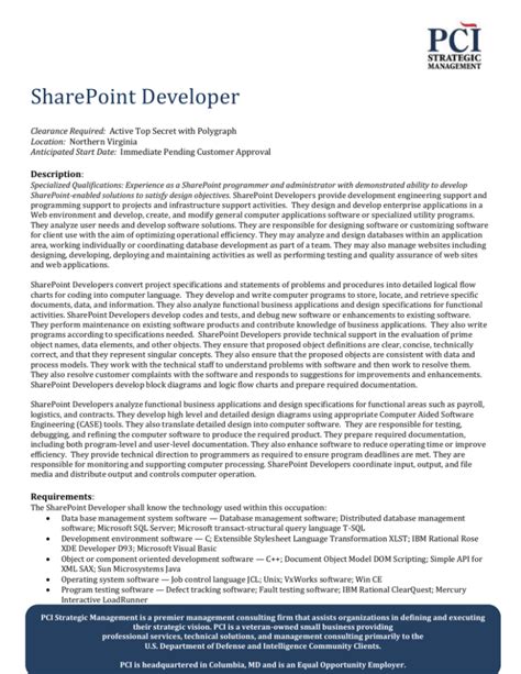 Sharepoint Developer